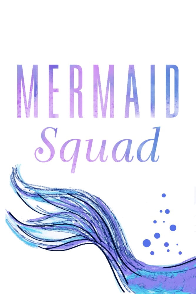 Mermaid Squad, Mermaid Tale (24x36 Giclee Gallery Art Print, Vivid ...