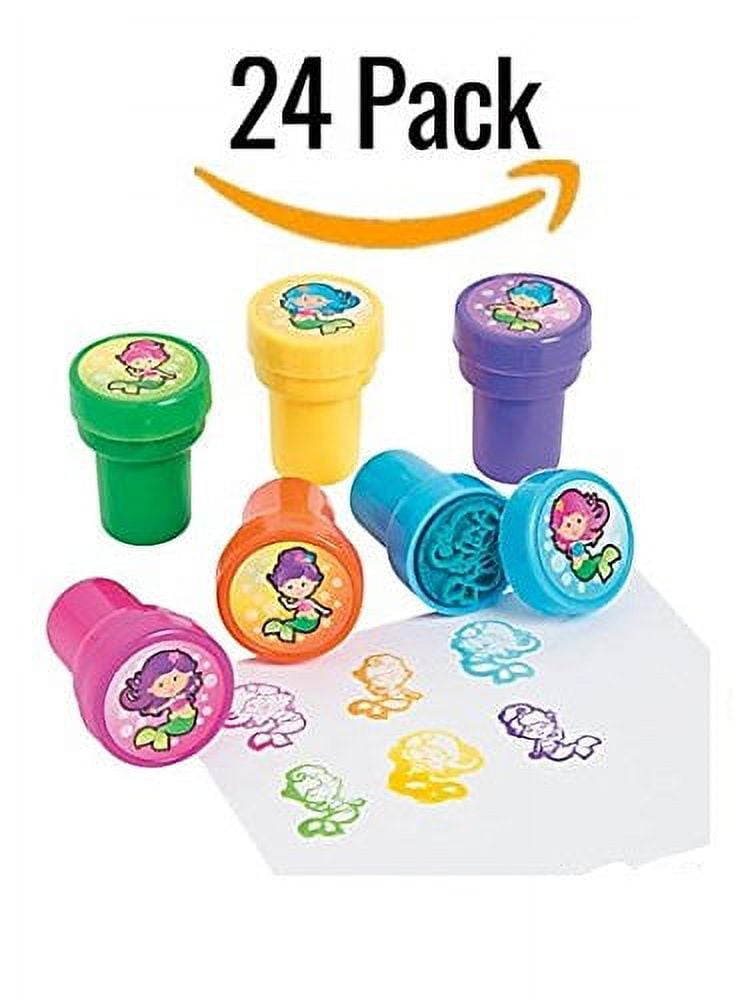 Mermaid Stamper Toys For Kids - 24 Pieces Mermaids Stamps, For Birthday ...