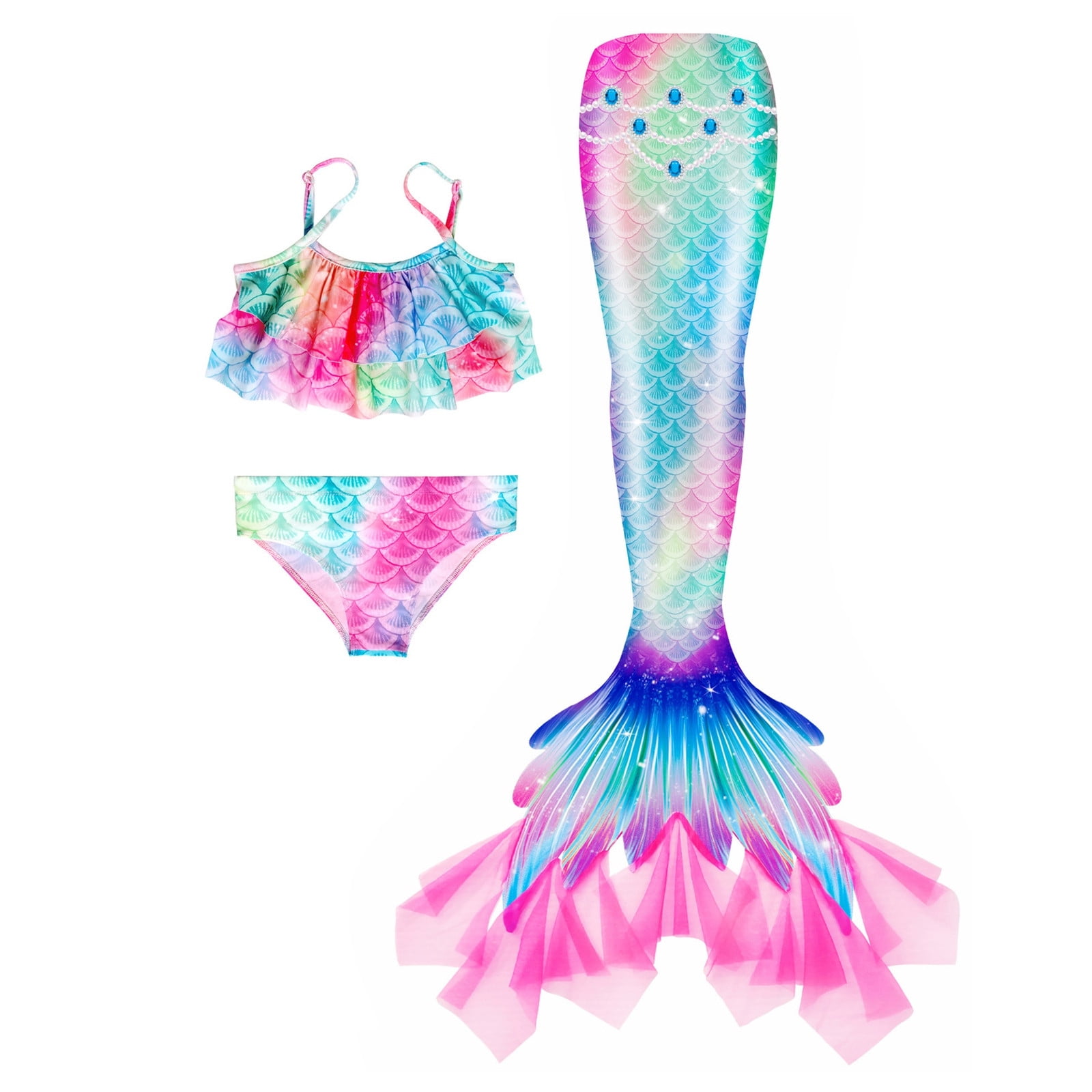 Mermaid Swimsuit with Tail Toddler Mermaid Tail Bathing Suits Fish ...