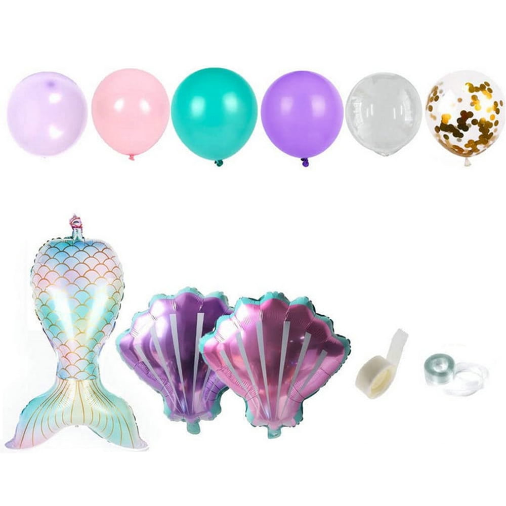 Mermaid Tail Balloon Garland Arch Set - Perfect Girl Birthday Party ...