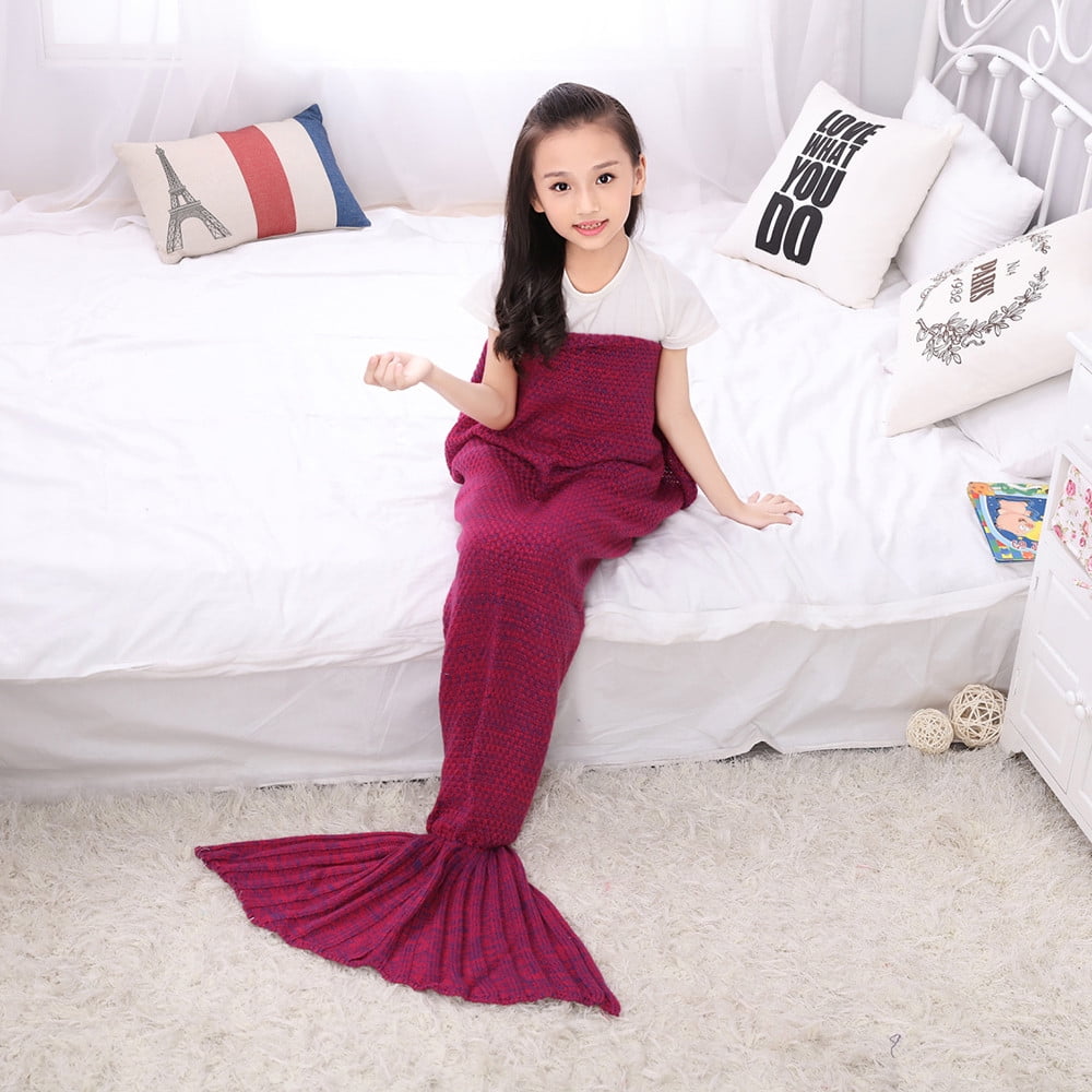 Tail Blanket for Girls 4-6 Crochet and Blanket Summer Super Soft ...