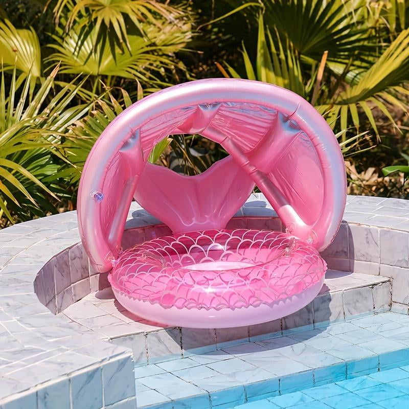 Mermaid Tail Design Inflatable Swimming Ring, Durable PVC Float Pool ...
