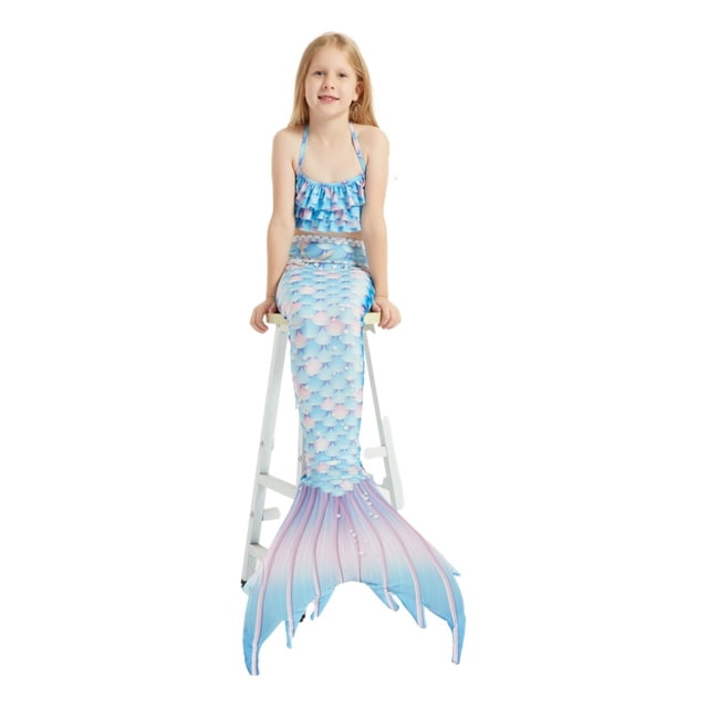 Mermaid Tails For Swimming For Kids And Adults With Monofin - Walmart ...