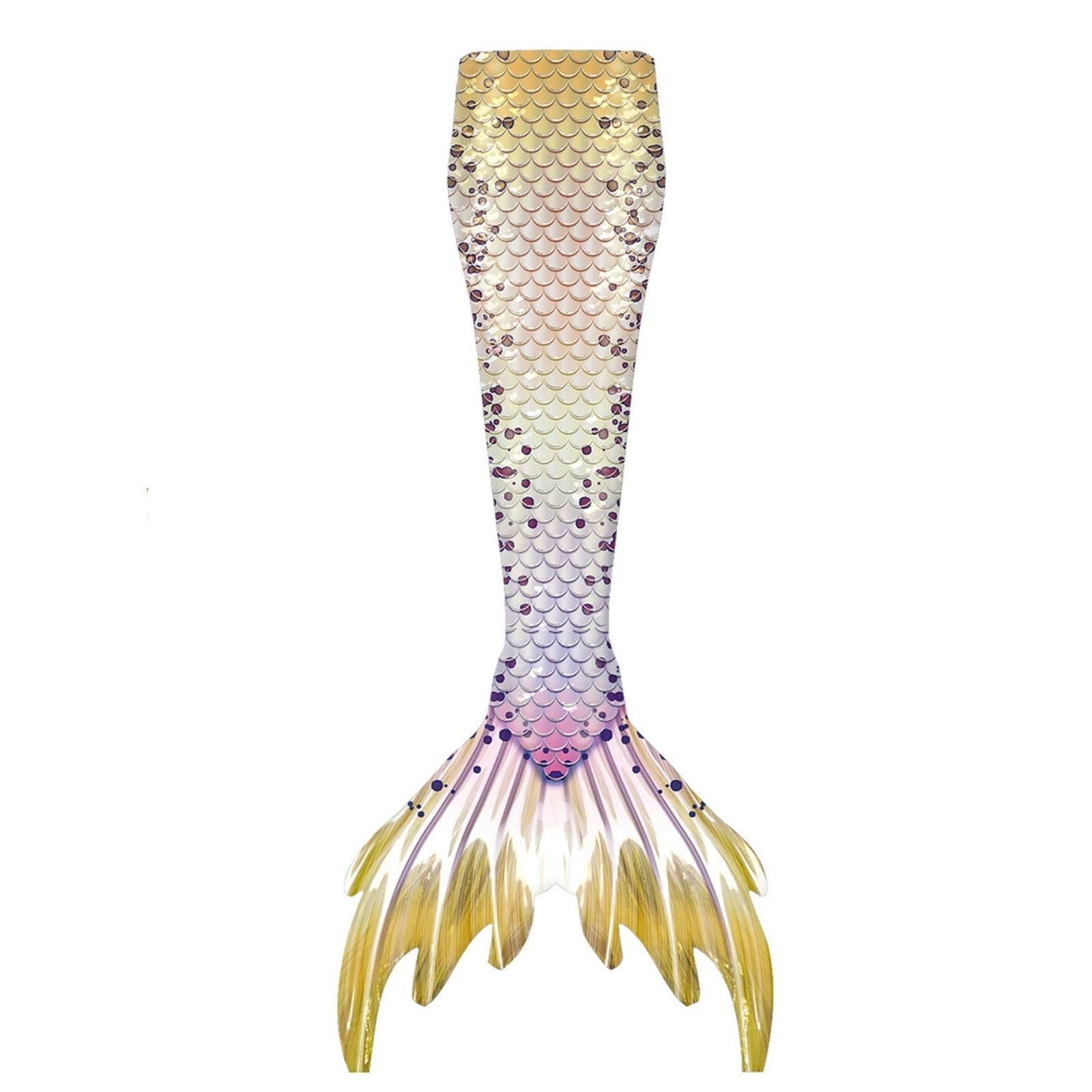 Mermaid Tails for Women, Swimming Bathing Suit Bottom No Fin (Gold XL ...