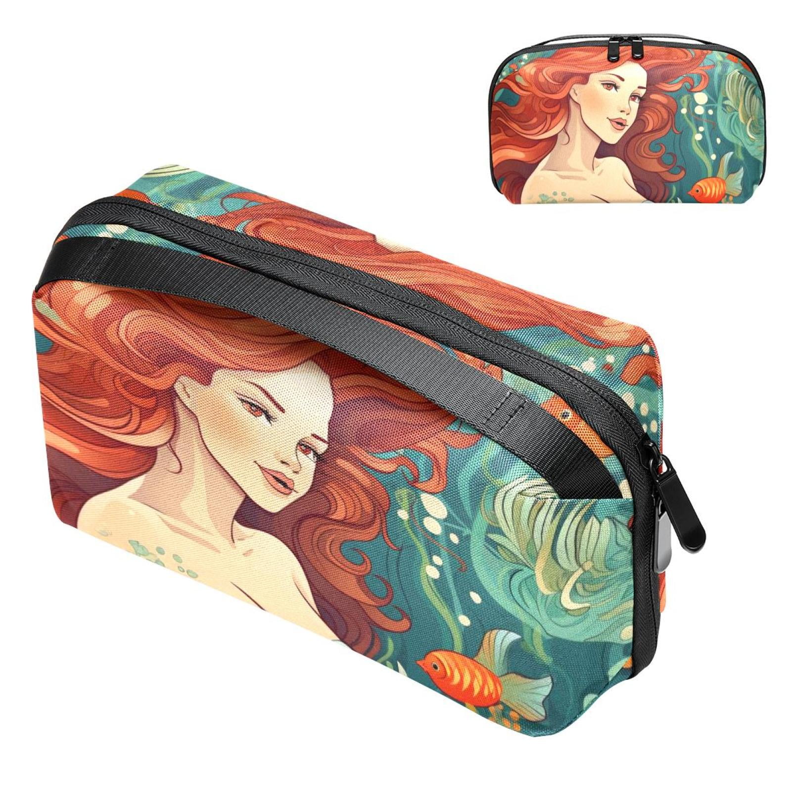 Mermaid Travel Electronic Organizer Case with Oxford Waterproof ...