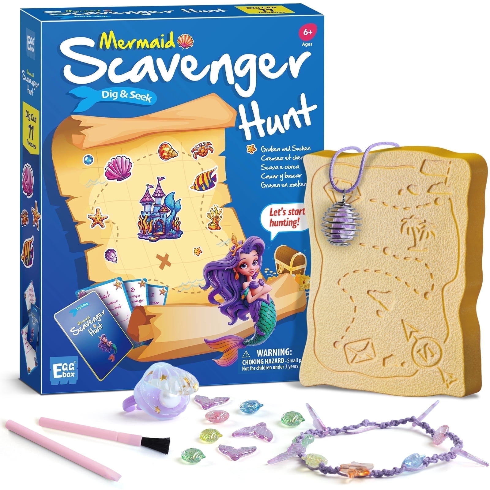 Piano Potato Mermaid Scavenger Hunt Dig Kit - Treasure Dig Kit Arts ...