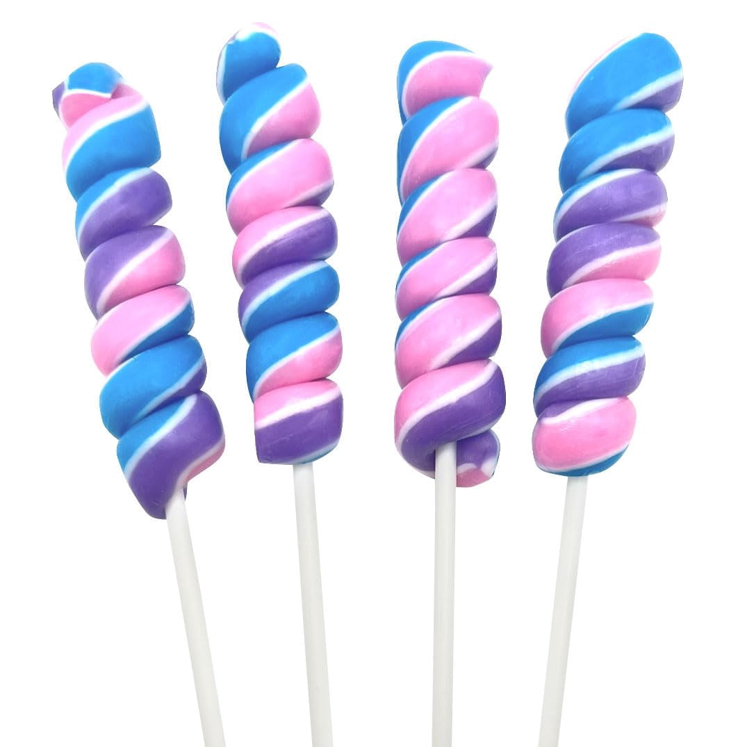 Mermaid Twisty Lollipops - MFF30 24 Unicorn Candy Suckers Individually ...