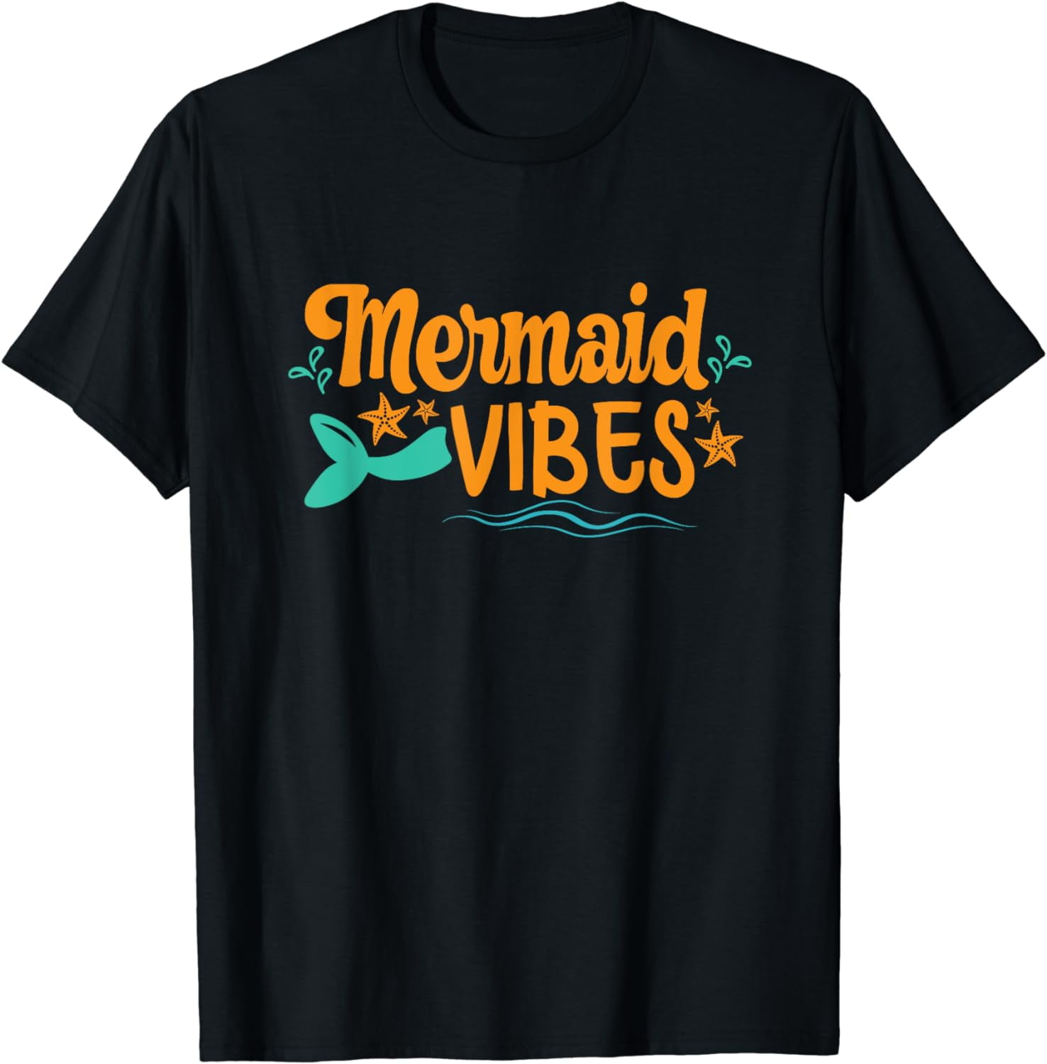Mermaid Vibes Beach Lover Merman Fairytale Mermaid Birthday T-Shirt ...