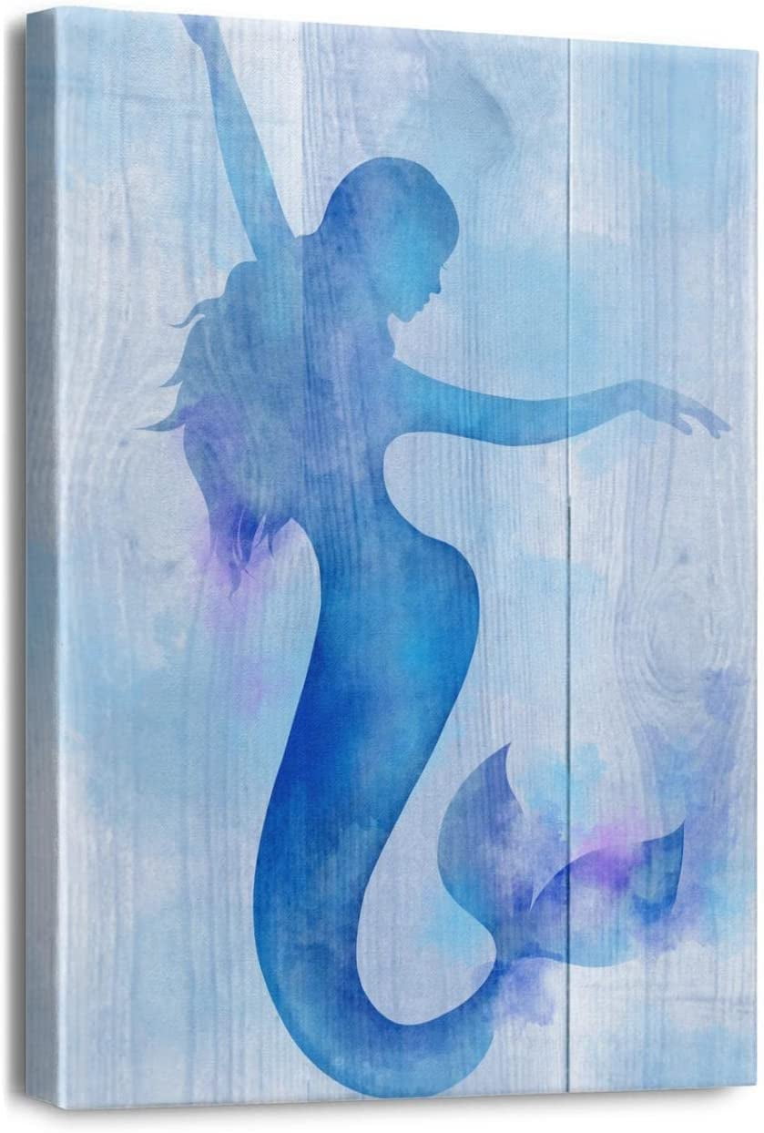 Mermaid Wall Art - Room Home Bedroom Living Room Bathroom Kitchen ...