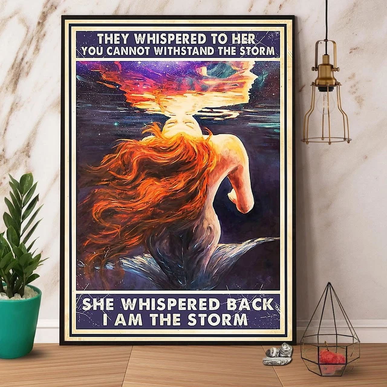 Mermaid She Whispered Back I Am The Storm 3D Great Print Gift For ...