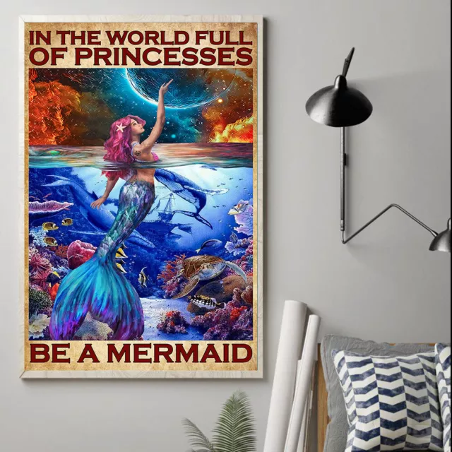 Mermaid In The World Full Of Princesses Be A Mermaids Moon And Star ...