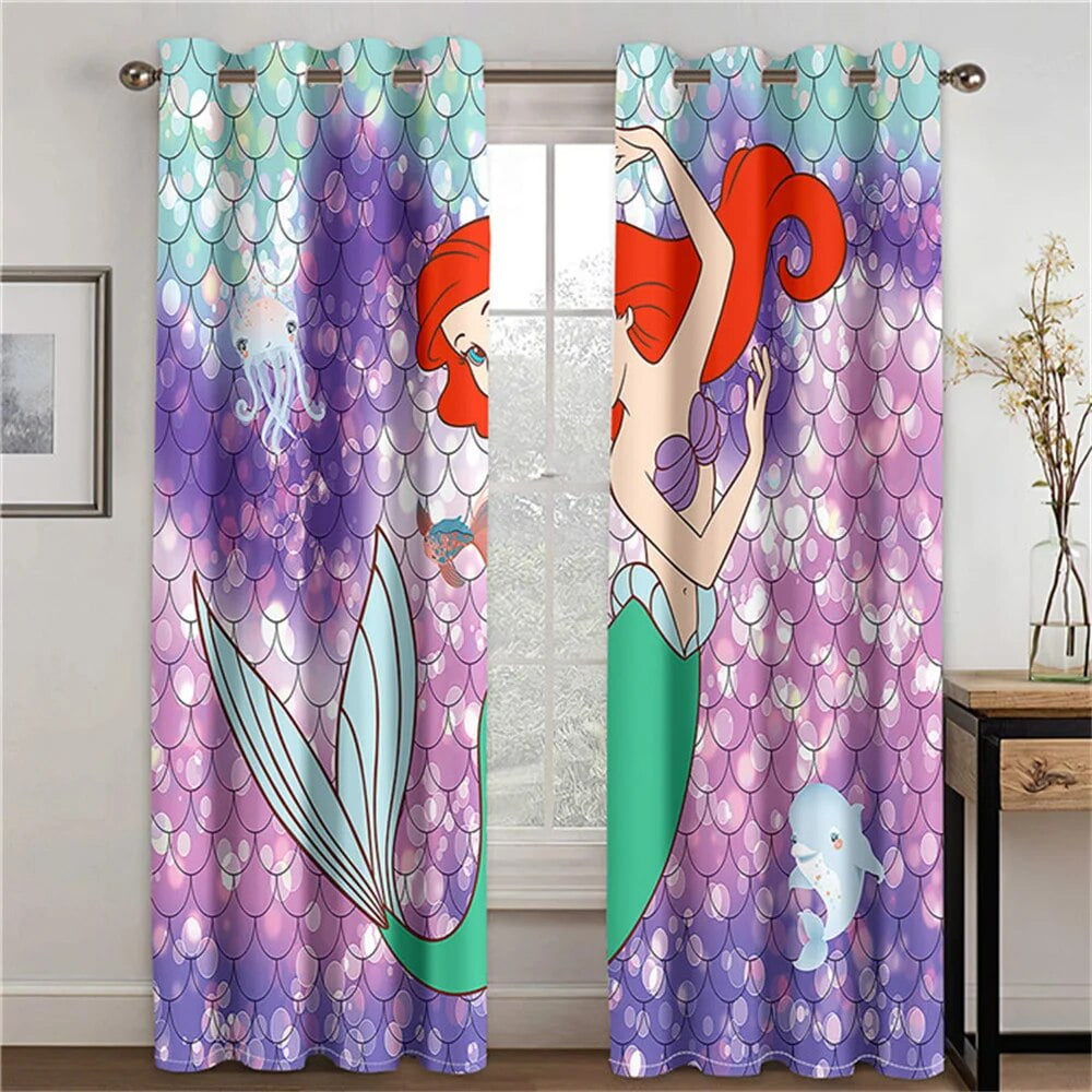 Modern Mermaid ss Girls Cartoon Cute Kids Children's Pink 2 Pieces Thin ...