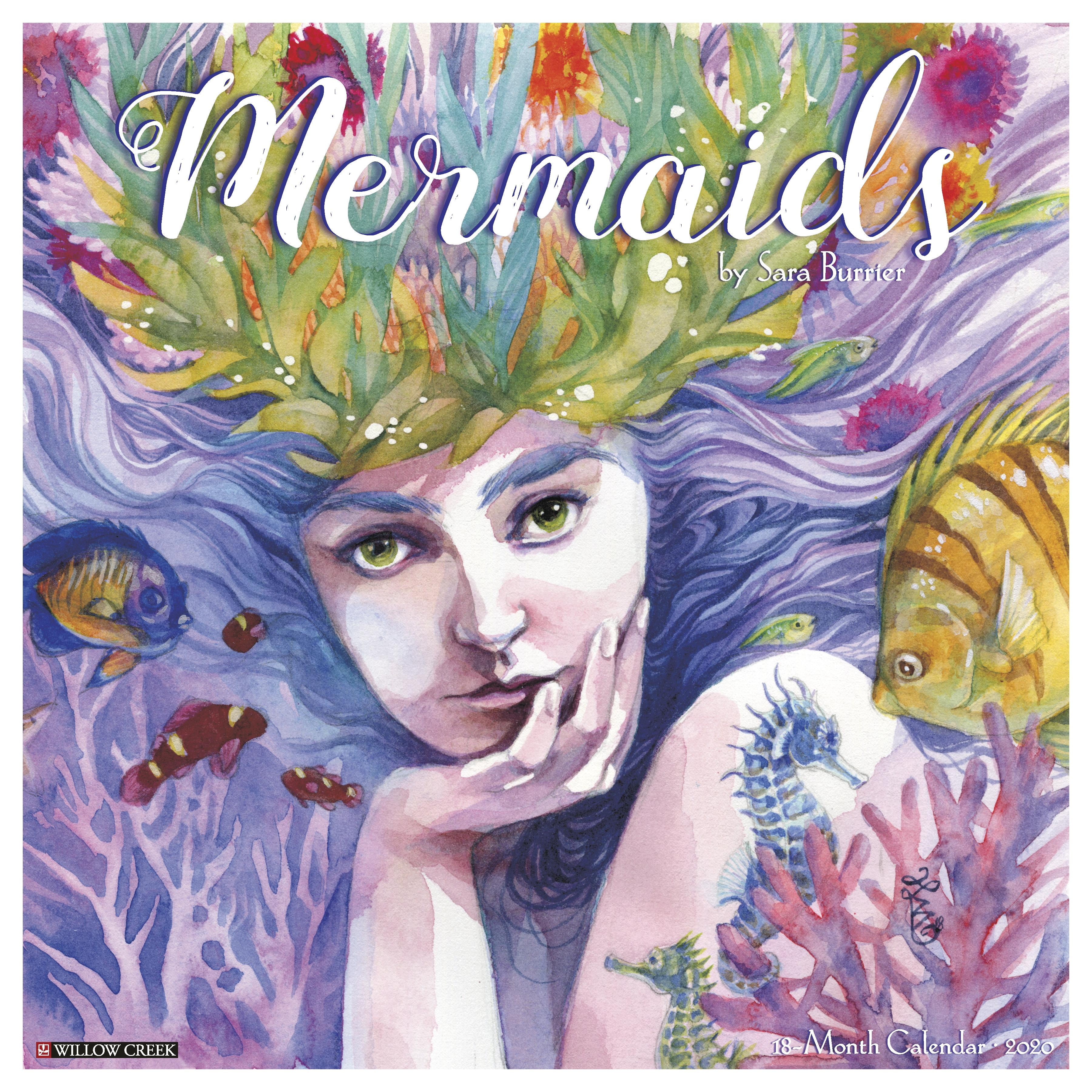 Mermaids 2020 Wall Calendar (Other) - Walmart.com