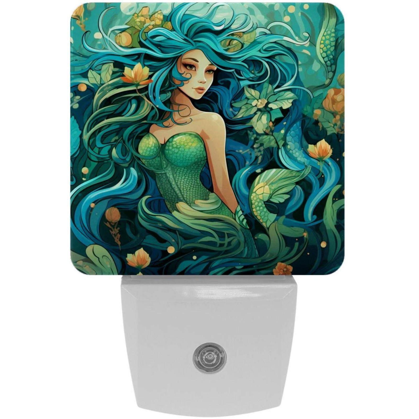 Mermaids LED Square Night Light - Compact and Energy Efficient ...