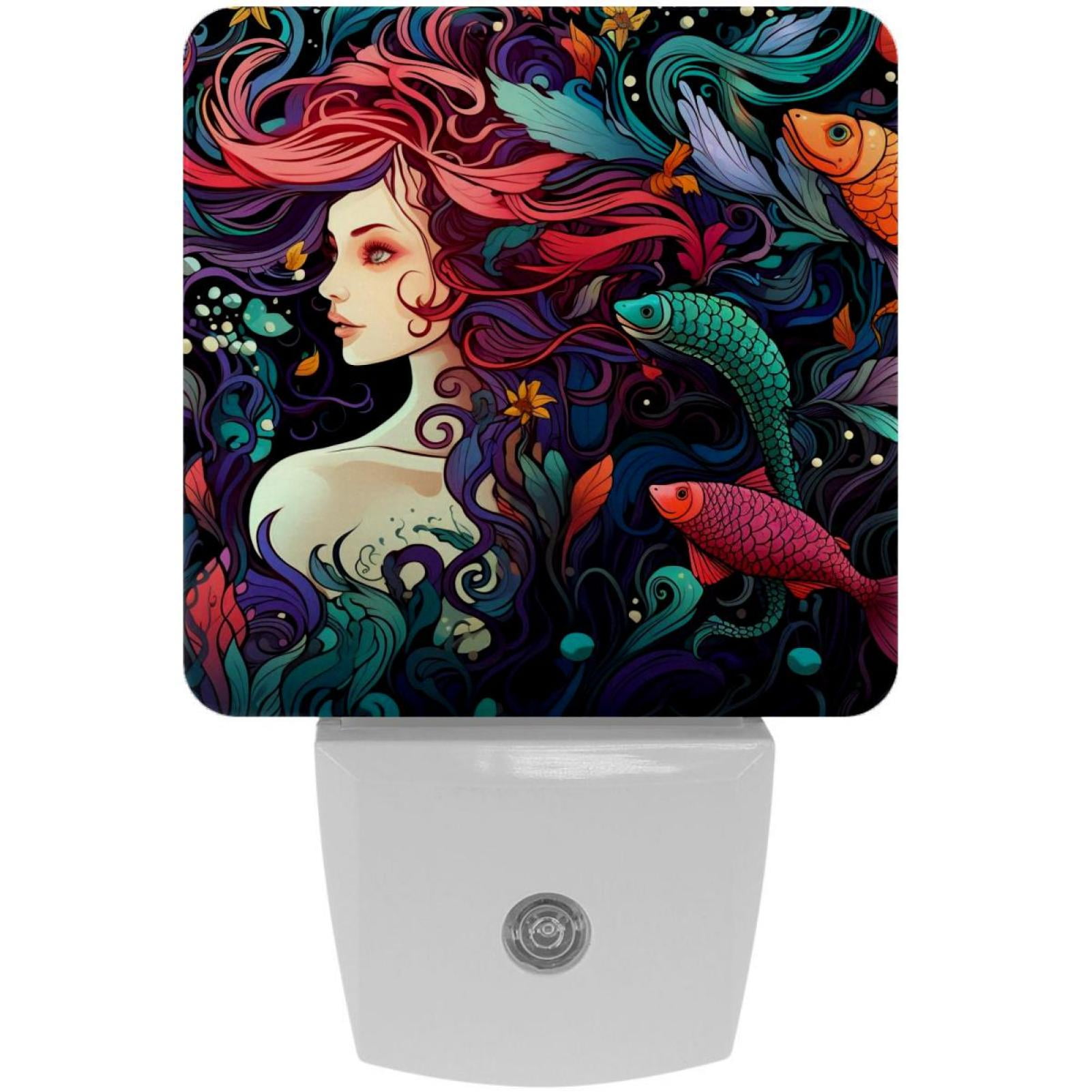 Mermaids LED Square Night Light - Compact and Energy Efficient ...