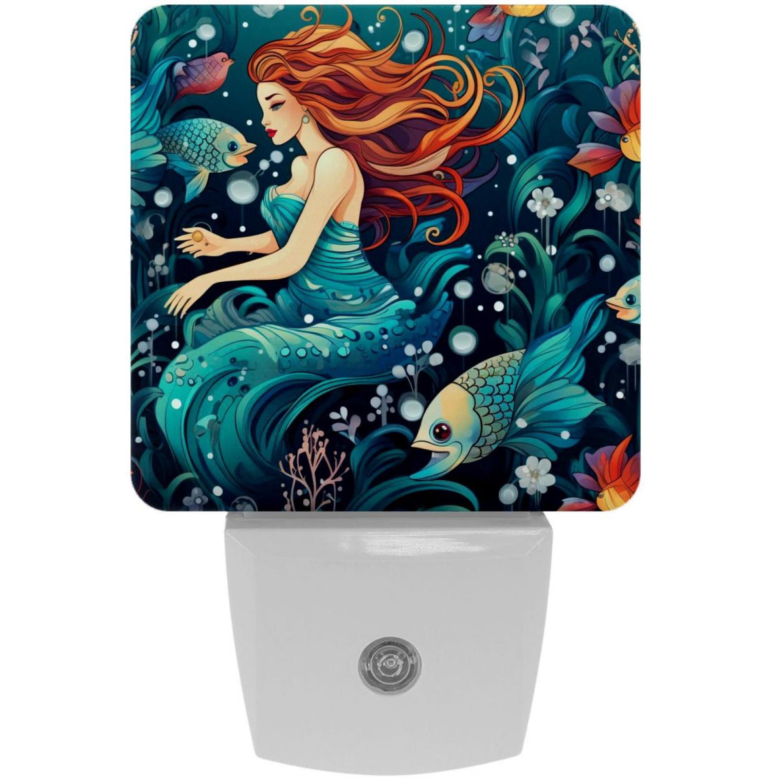 Mermaids LED Square Night Light - Compact and Energy Efficient ...