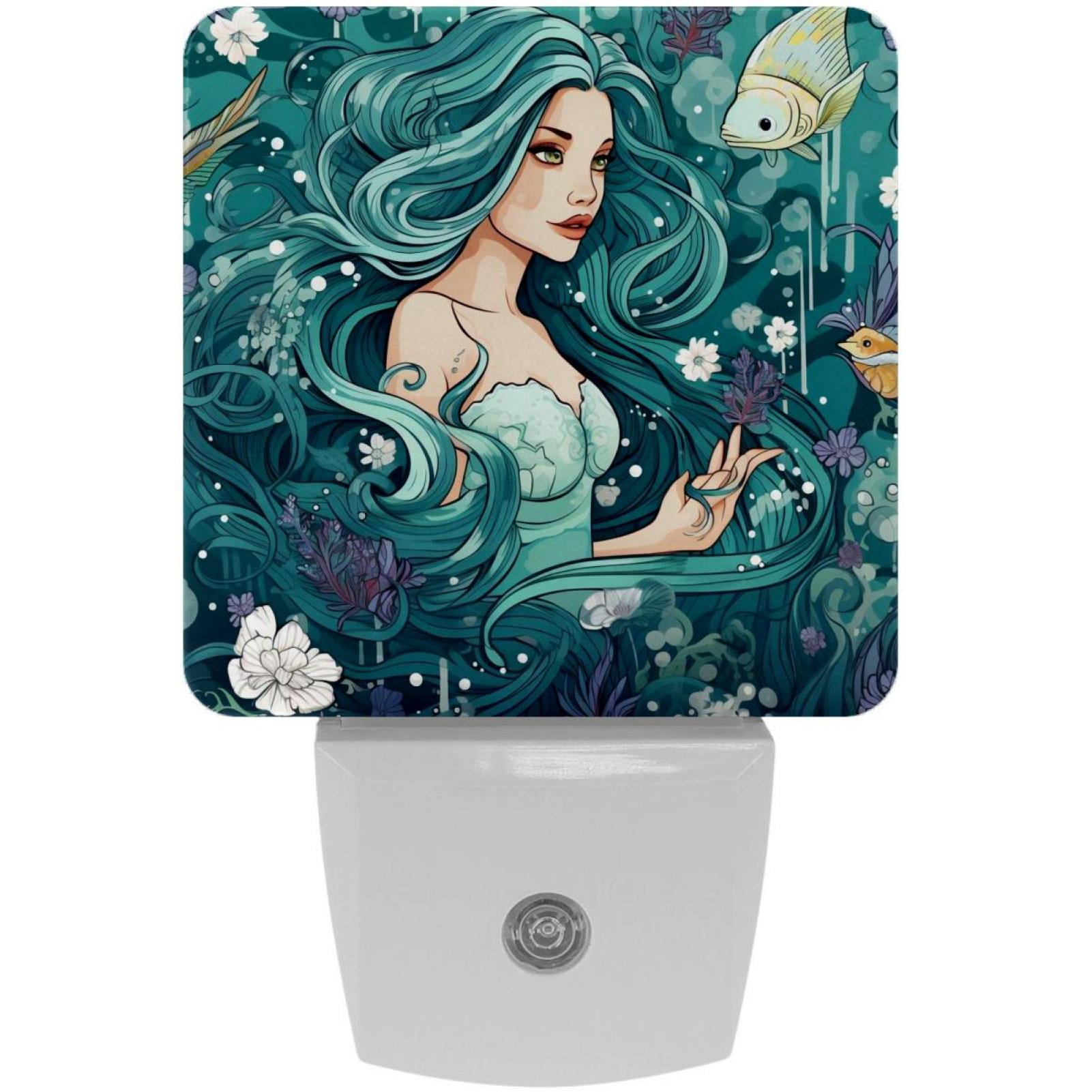 Mermaids LED Square Night Light - Energy Efficient and Stylish ...