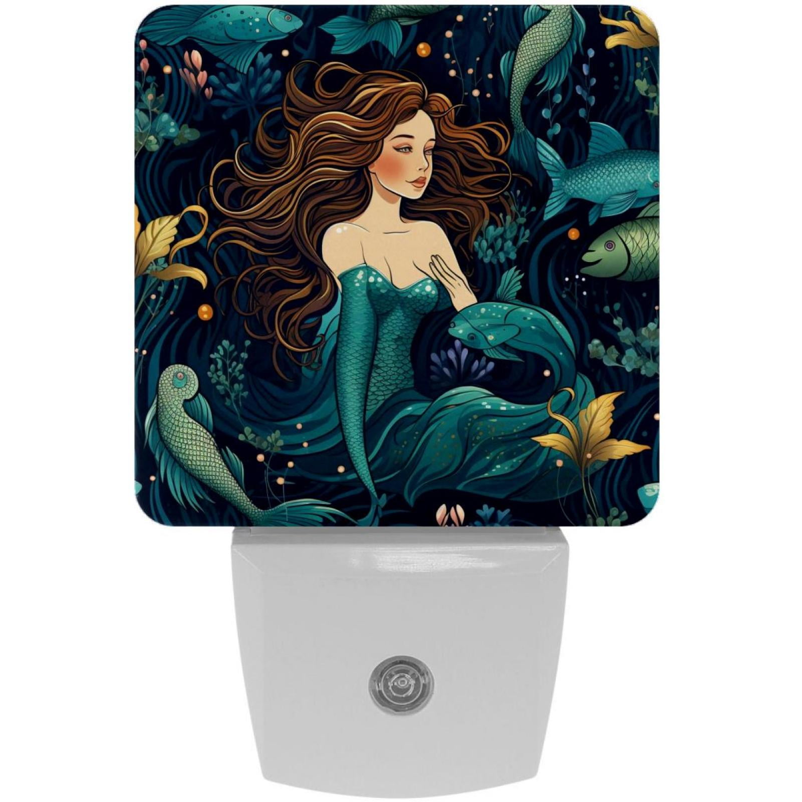Mermaids LED Square Night Lights: Compact and Energy-Efficient ...