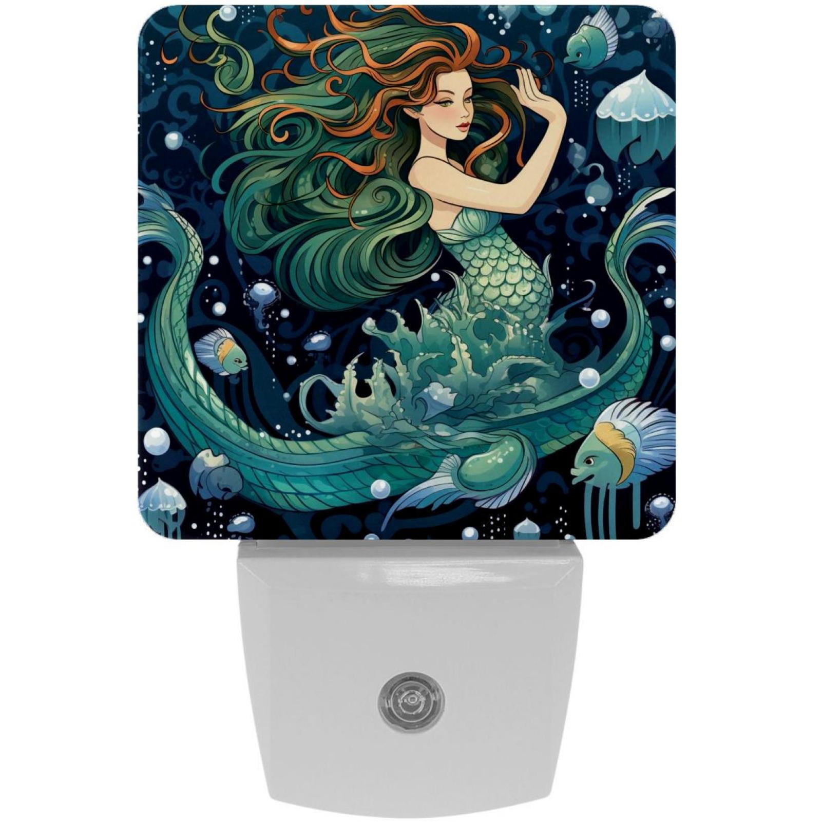 Mermaids LED Square Night Lights - Energy Efficient and Stylish Decor ...