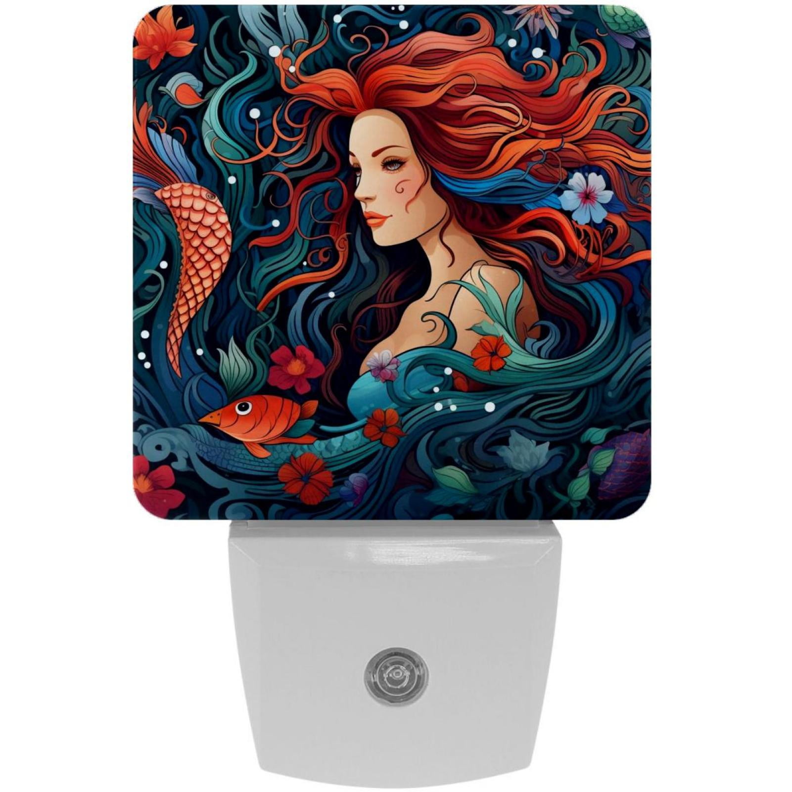 Mermaids LED Square Night Lights- Energy Efficient and Stylish ...