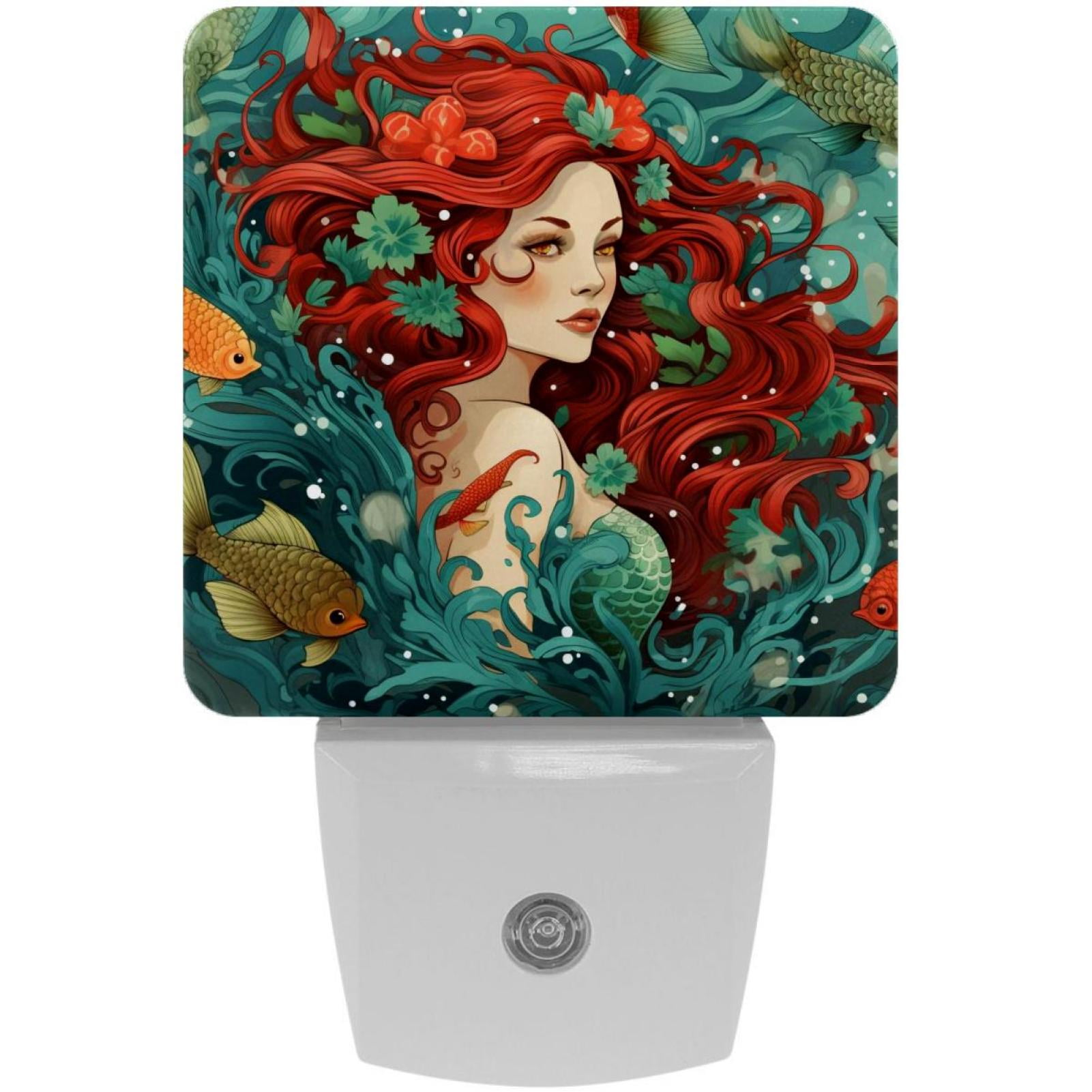 Mermaids LED Square Night Lights - Modern and Energy Efficient Room ...