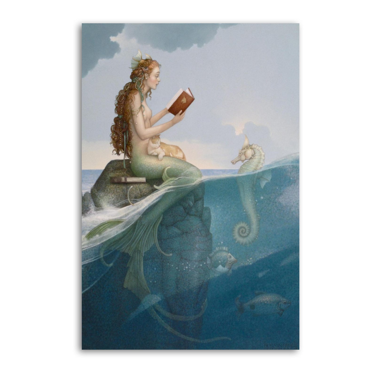 Mermaids & Magical Realism Wall Art Poster Scroll Canvas Painting ...
