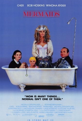 Mermaids Movie Poster(1990) -(Cher)(Winona Ryder)(Bob Hoskins)(Christina Ricci)(Michael ...