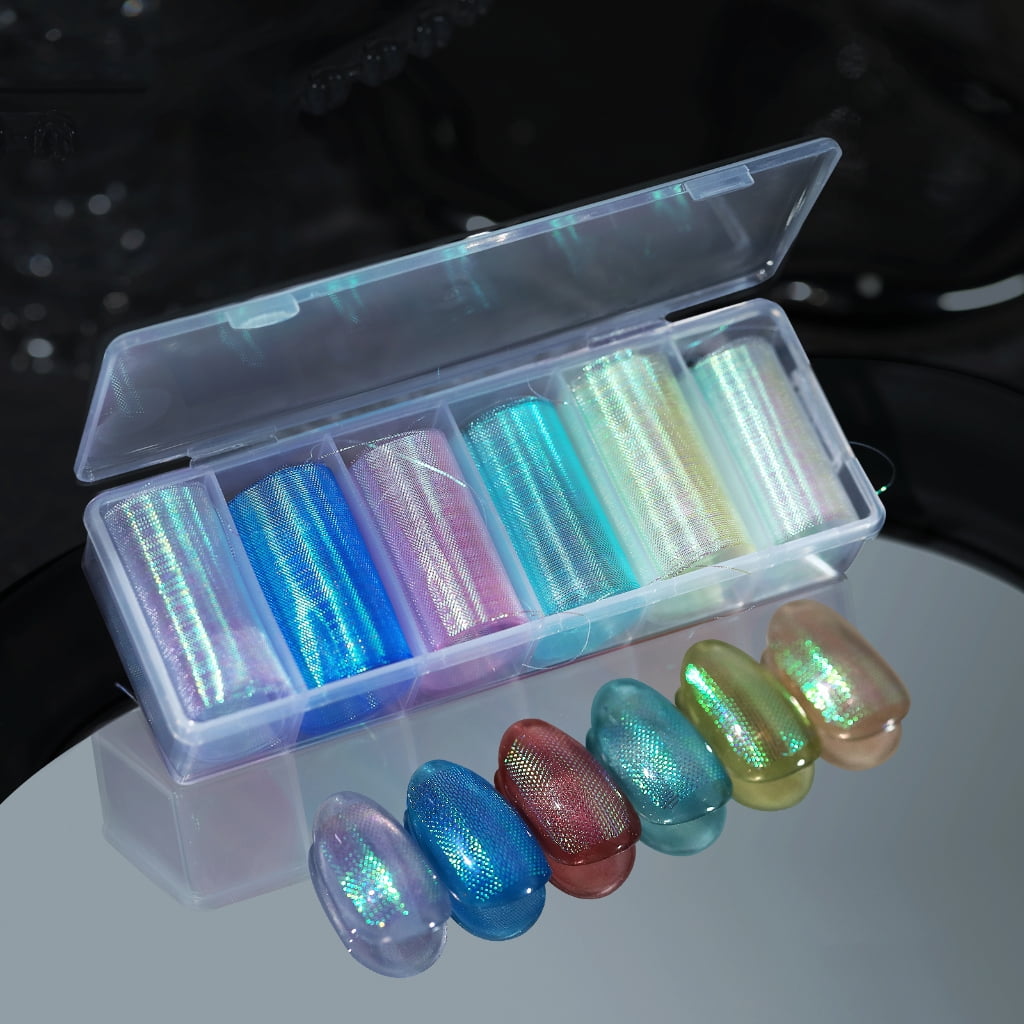 Mermaids Scales Nails Transfer Sticker Nail Wraps Fish Scale Nail ...