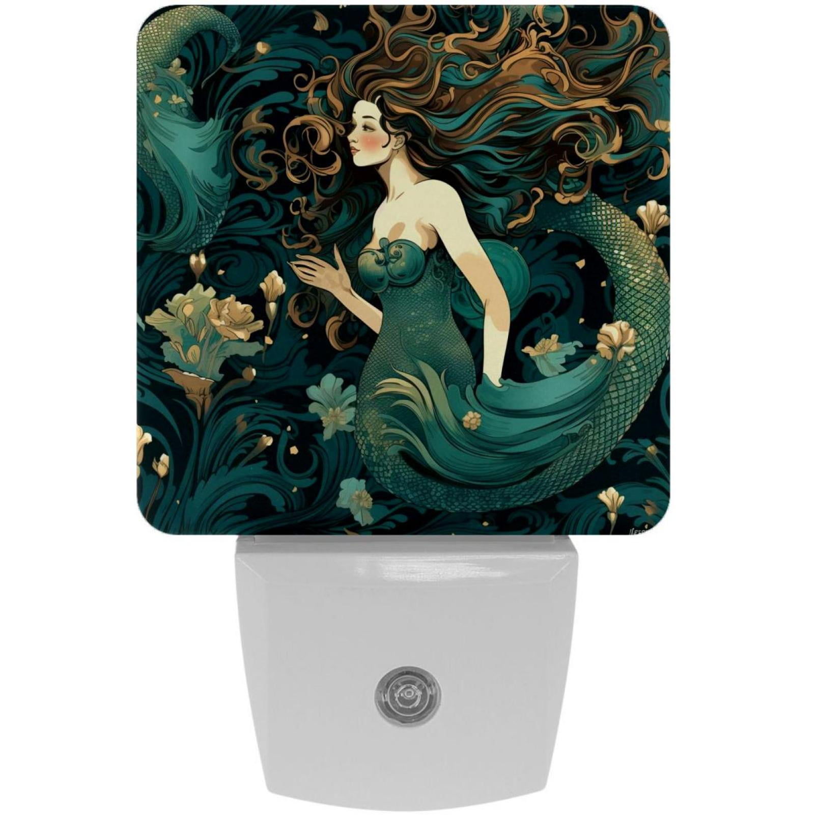 Mermaids Square LED Night Lights - Small, Portable Lighting for Any ...