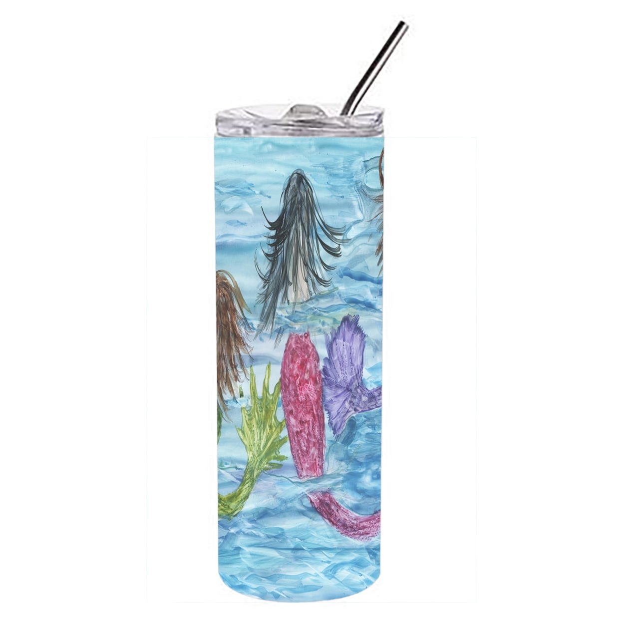 Mermaids Stainless Steel 20 oz Skinny Tumbler - Walmart.com