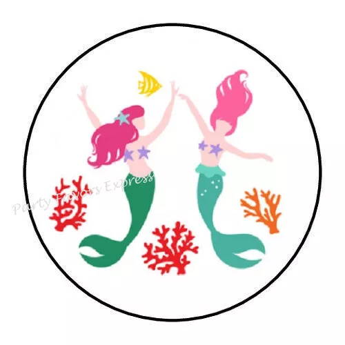 Mermaids Sticker Party Favors Sticker Envelope Seals Labels Stickers ...
