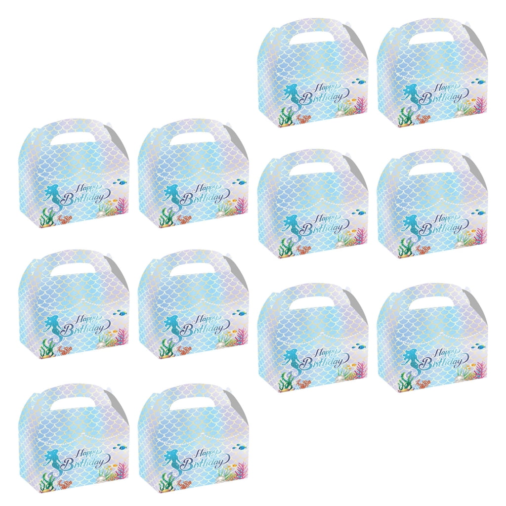 Mermaids Theme Gift Boxes and Bags Invitation Card Birthday Party ...