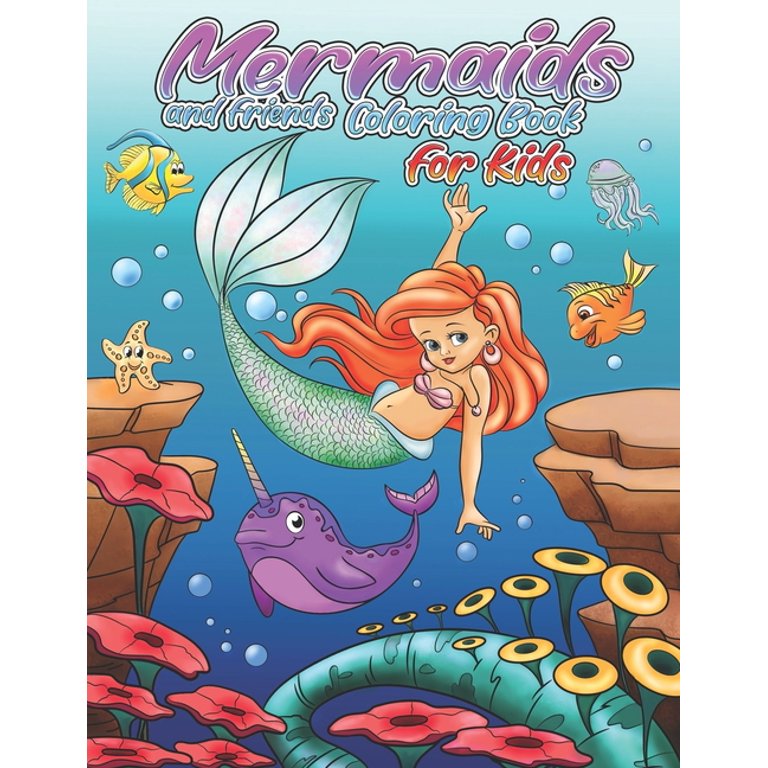 fun coloring mermaid pages
