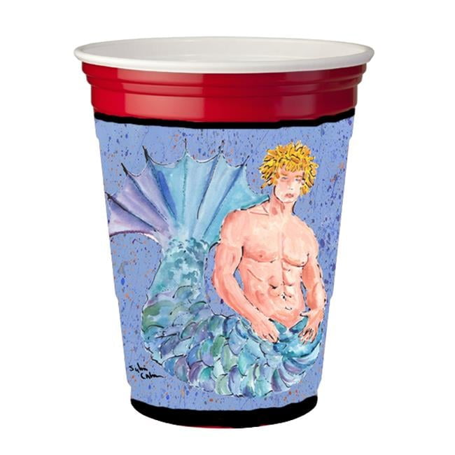 Merman Blonde Hair Merman Red Solo Cup Hugger - 16 To 22 oz. - Walmart.com