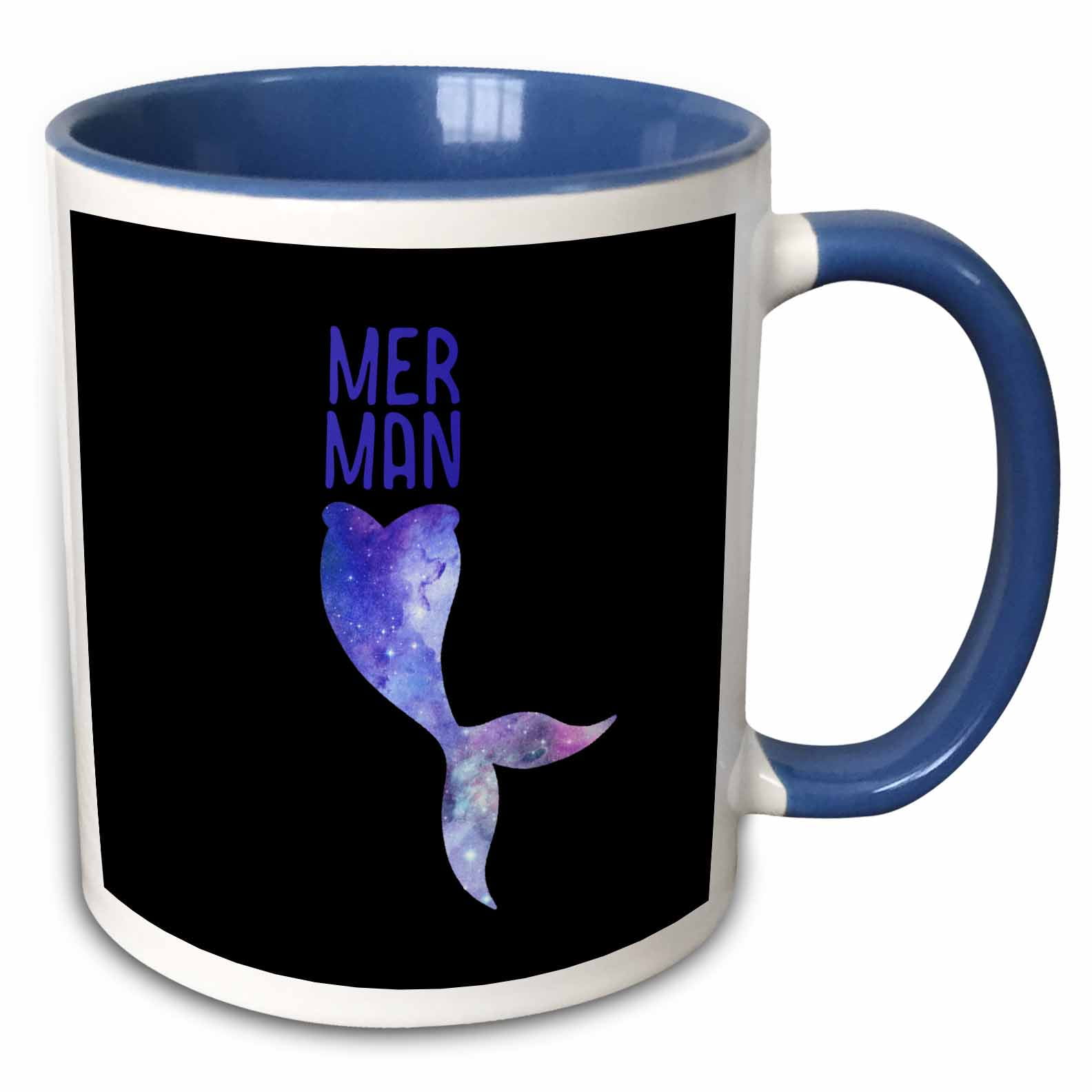3drose, Merman. Purple Lettering and Mermaid Tail on a Black Background ...
