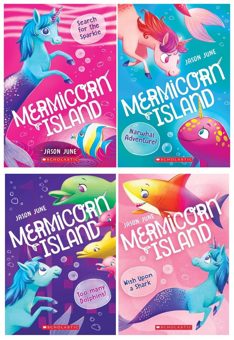 Mermicorn Island Series 4 Books Set - Walmart.com