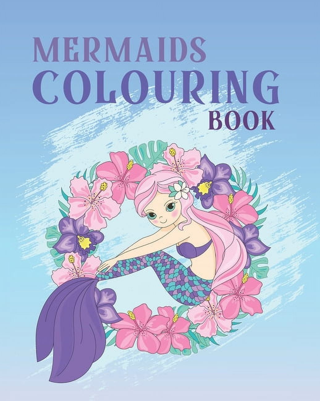 Mermmaids Coloring Book: 32 Cute, Unique Coloring Pages Of Beautiful ...