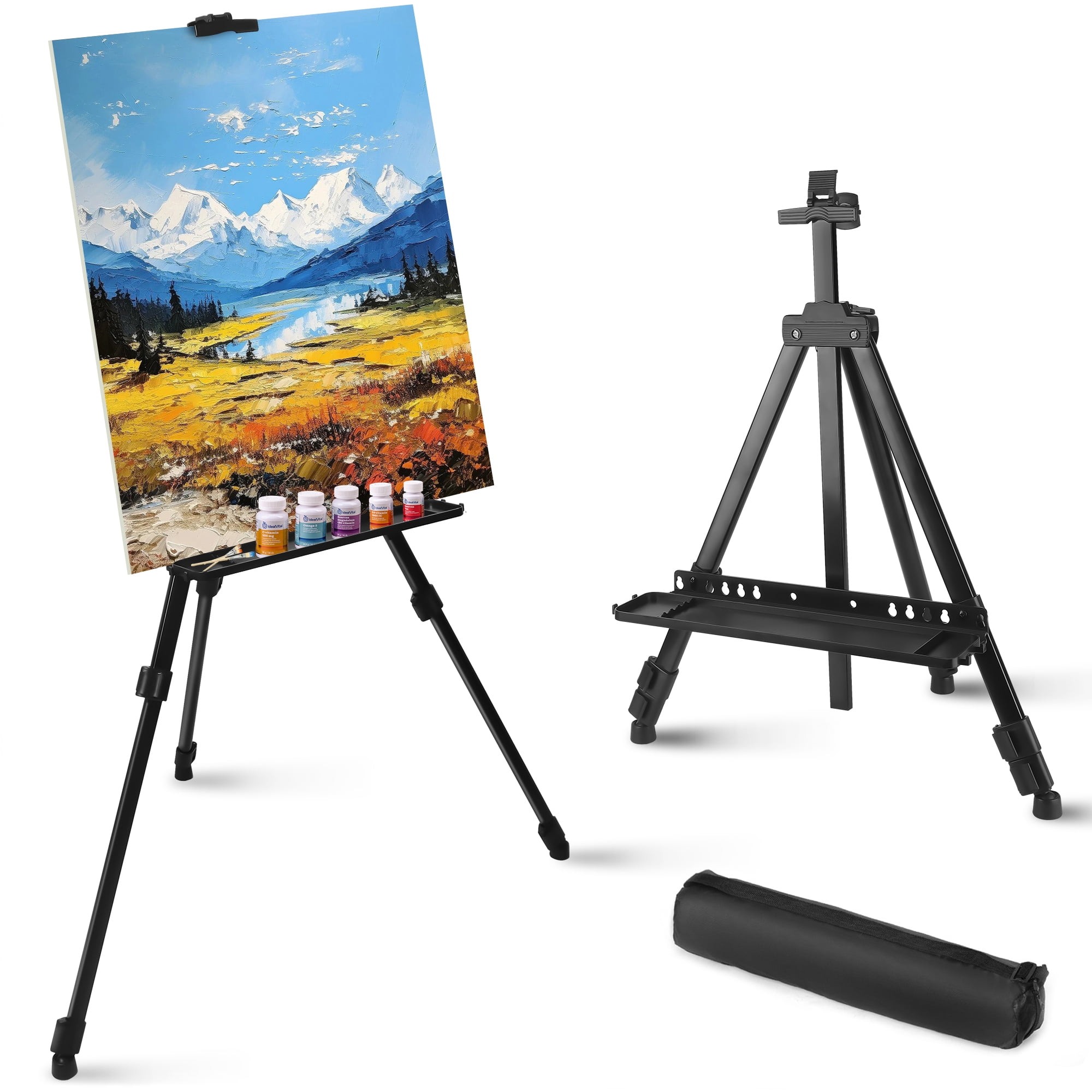 "Meromore Portable Artist Easel Stand, Adjustable Height 19""-63 ...