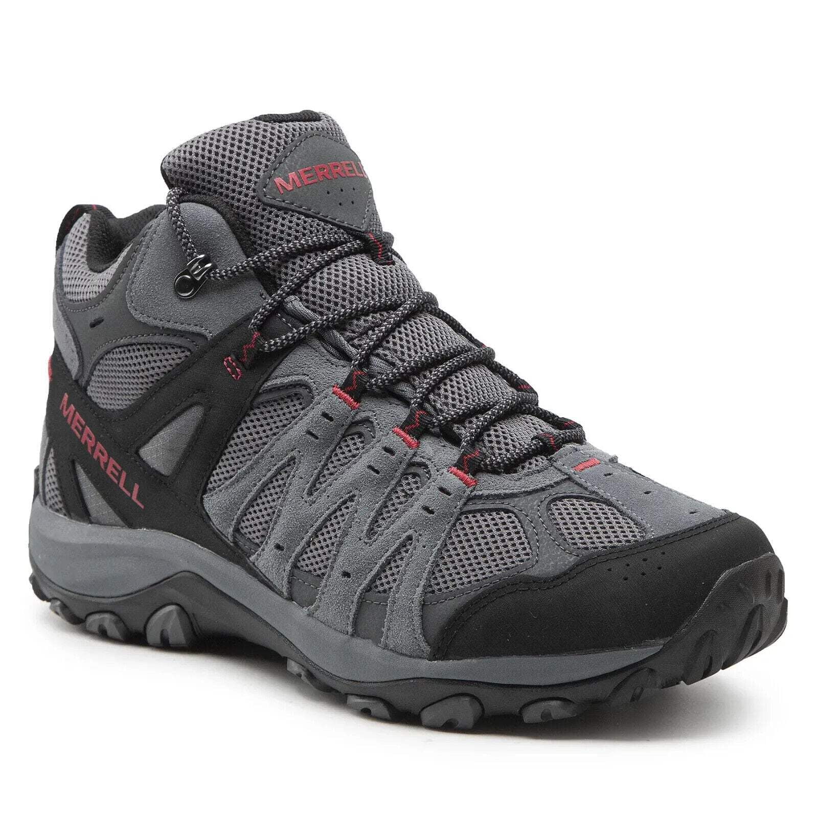 Merrell Accentor 3 Mid J135479 Trekking Shoes Men Gray Suede Mesh ...