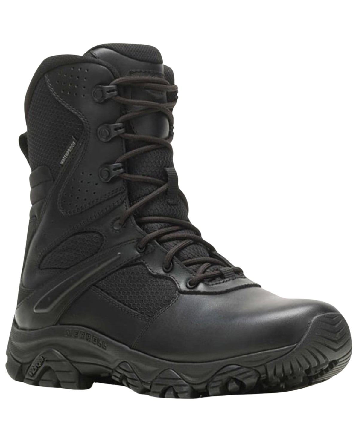 Merrell Men's Moab 3 8" Tactical Response Zip Waterproof Boot Soft Toe ...