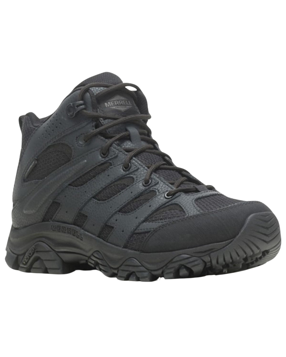 Merrell Men's Moab 3 Mid Tactical Waterproof Boot Round Toe Black 11 D ...