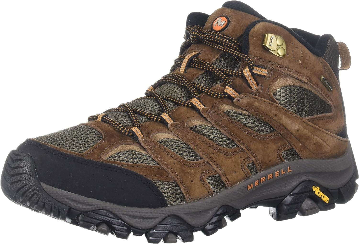 Merrell Men's Moab 3 Mid Waterproof Hiking Boot 9 Earth - Walmart.com
