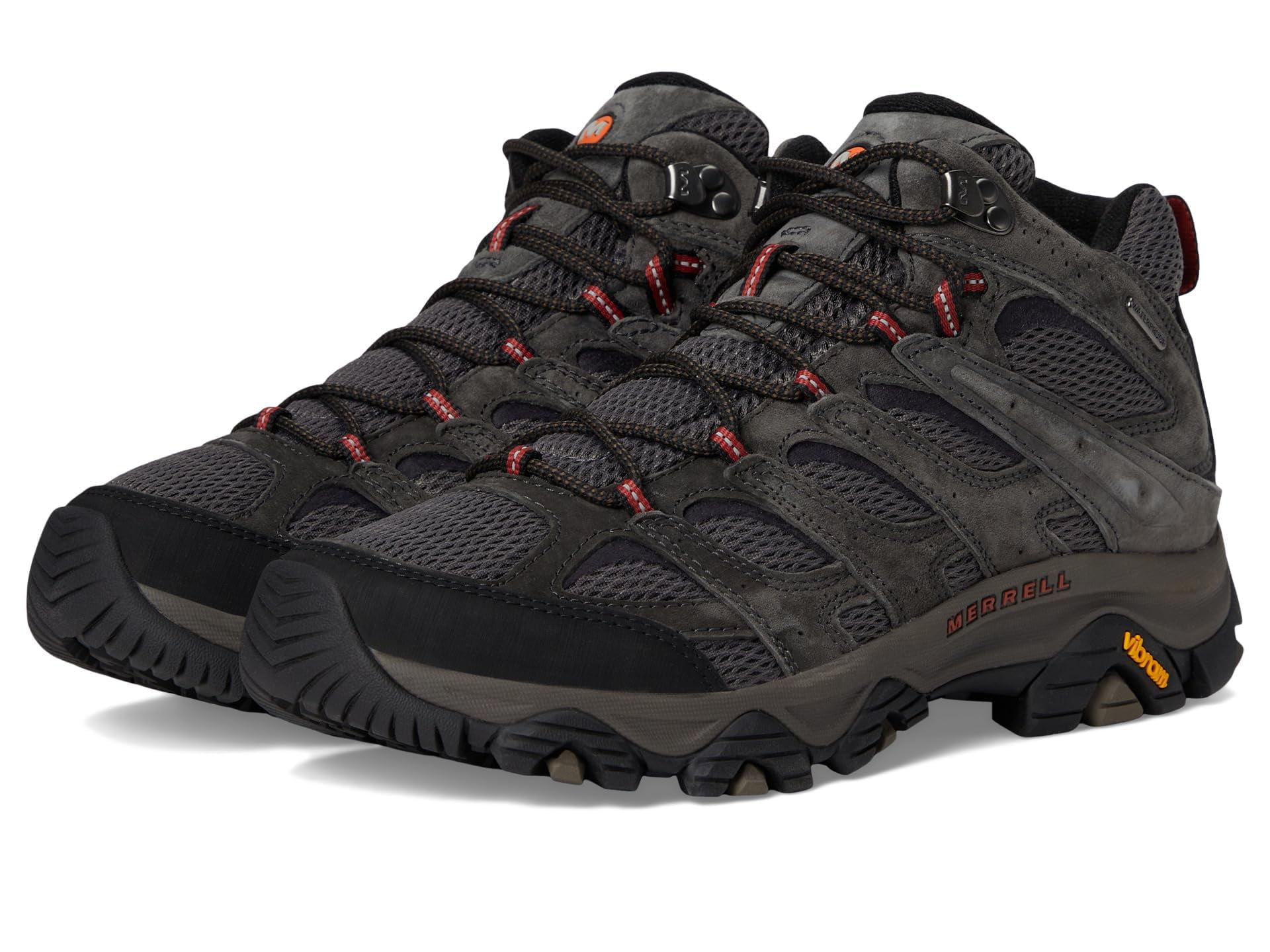 Merrell Men's Moab 3 Mid Waterproof Hiking Boots, Beluga - Walmart.com