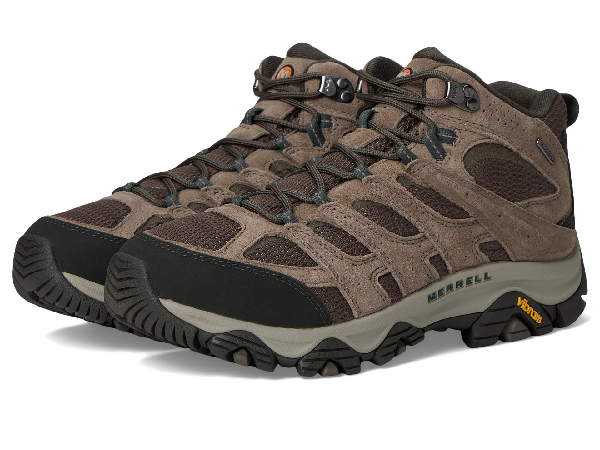 Merrell Men's Moab 3 Mid Waterproof Hiking Boots, Boulder - Walmart.com