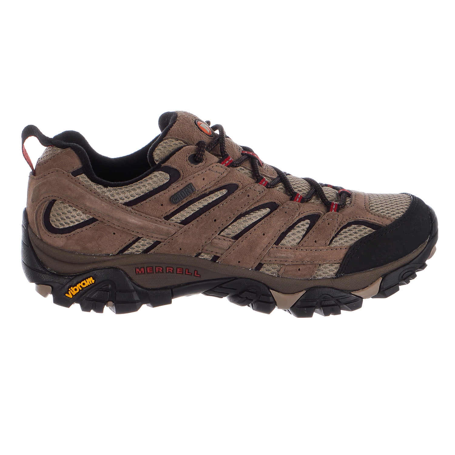 Merrell Men's Moab Waterproof Hiking Shoes Soft Toe Dark Brown 8 D(M ...