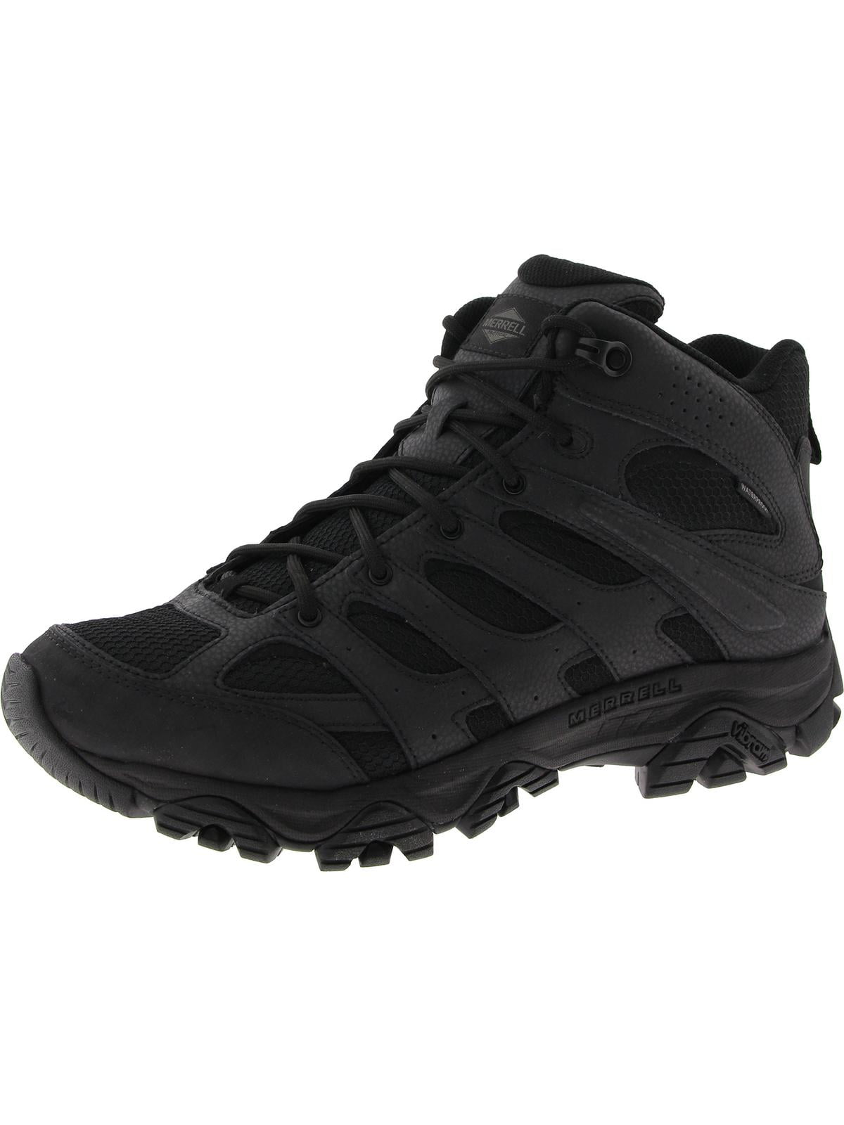 Merrell Mens Moab 3 Mid Tactical WP Work Lace Up Work & Safety Boots ...