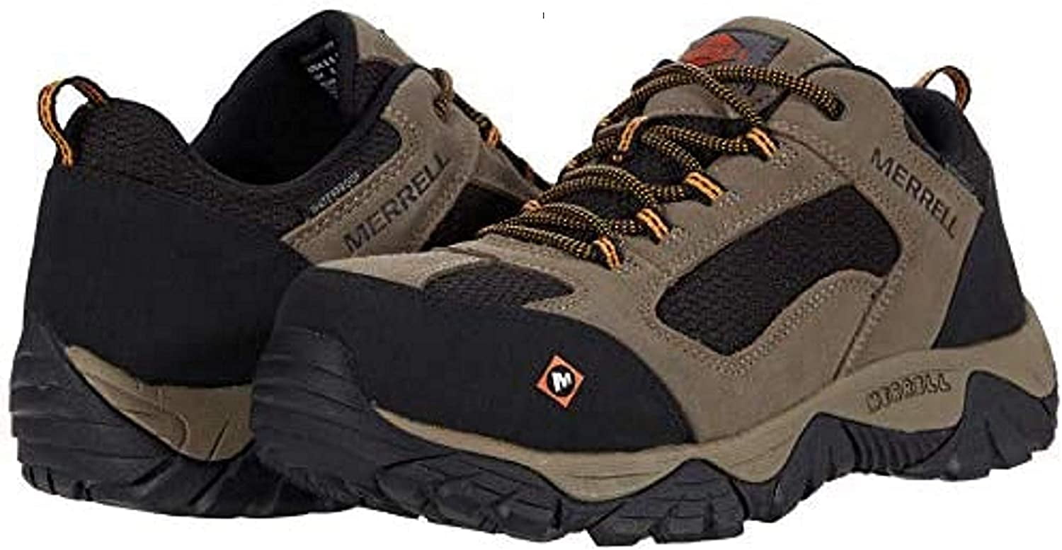 Merrell Mens Moab Onset Waterproof Comp Toe Walnut Work Shoes 15 Walnut ...
