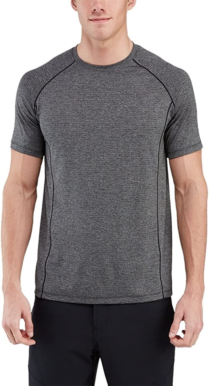 Merrell Moisture-Wicking Short Sleeve Round Neck Cotton, Gray T-Shirt ...