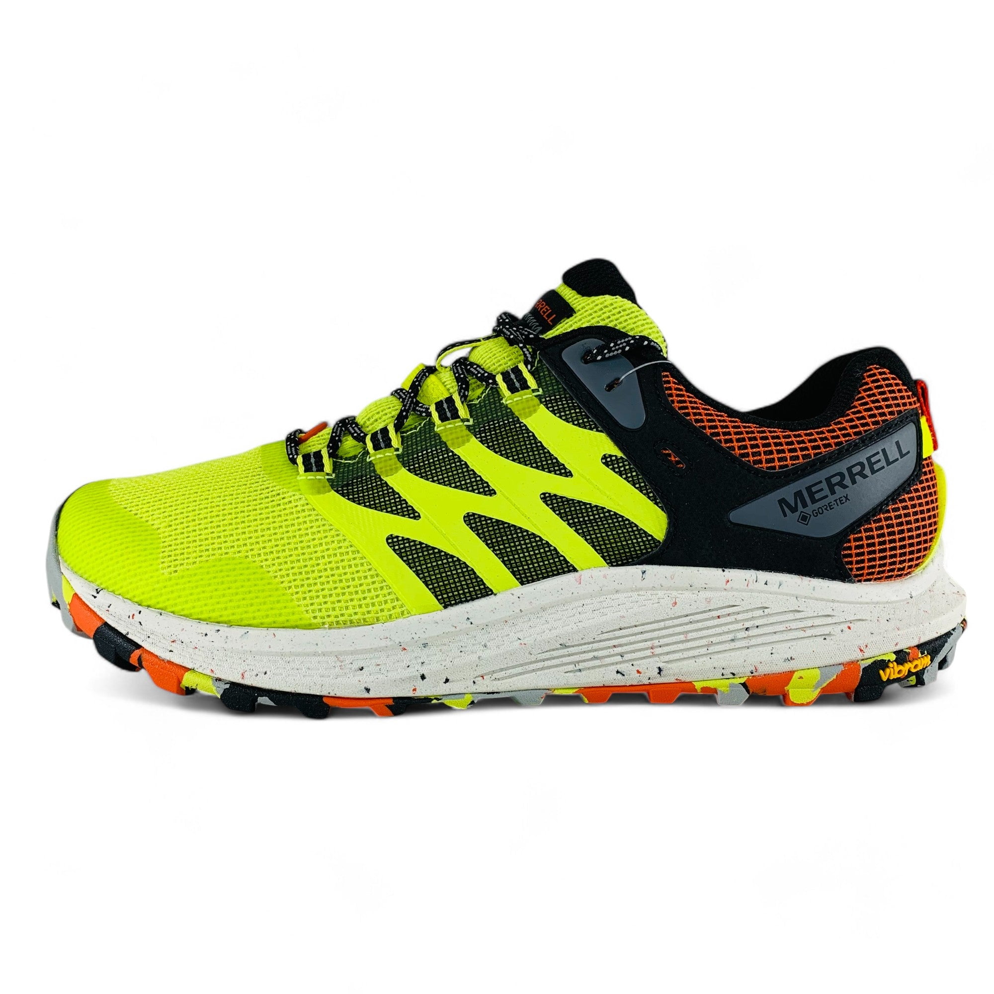 Merrell Nova 3 Gore-Tex Hi Viz Yellow Men's Trail Running Hiking Shoes ...