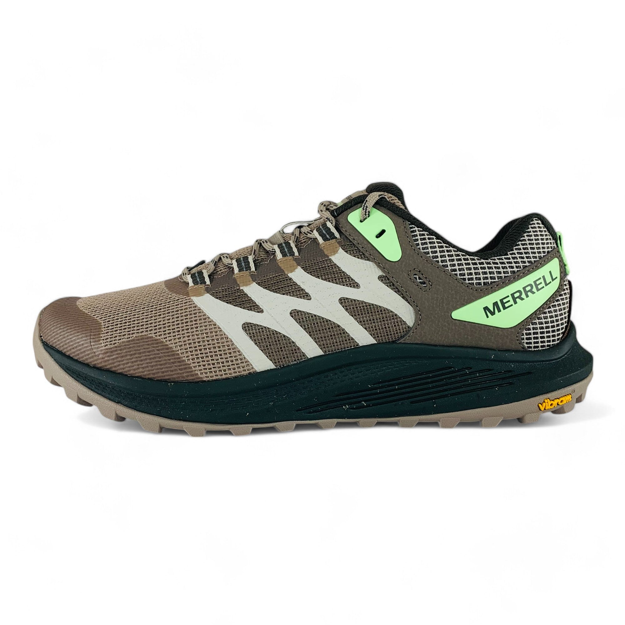 Merrell Nova 3 Stone Brown Green Men's Trail Running Shoes J068241, Men ...
